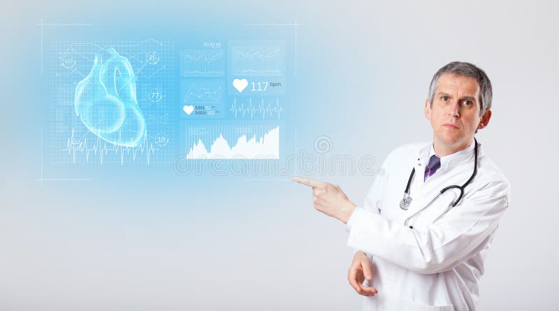 Cardiologist Presenting the Research Results Stock Photo - Image of ...
