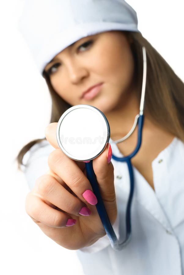 Cardiologist with a Stethoscope Stock Photo - Image of cardiologist ...