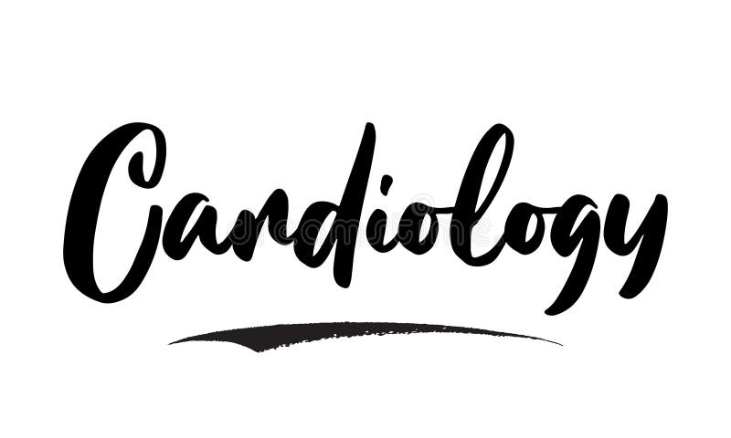 Cardiology Bold Typography Text Lettering Vector Design Quote Stock ...