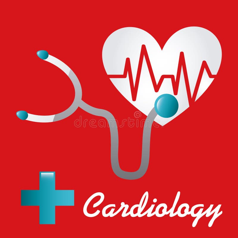 Cardiology design stock vector. Illustration of heart - 46918773