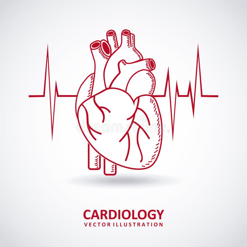 Cardiology design stock vector. Illustration of cardio - 46919189