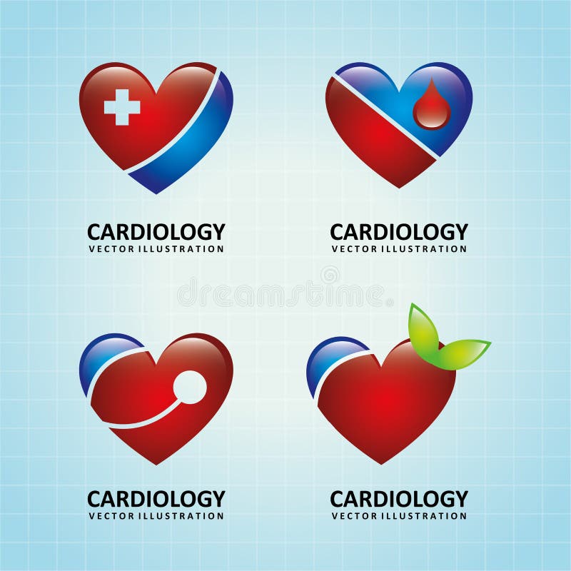Cardiology design stock vector. Illustration of graphic - 33135819