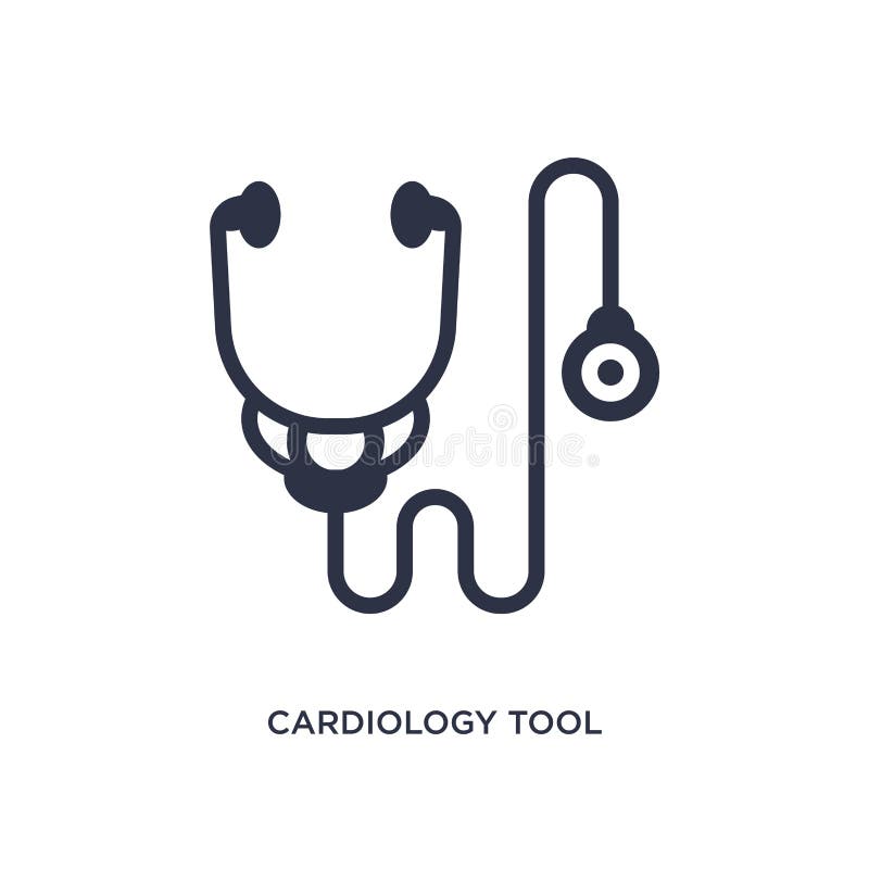 Cardiology Tool Outline Vector Icon Thin Line Black Cardiology Tool