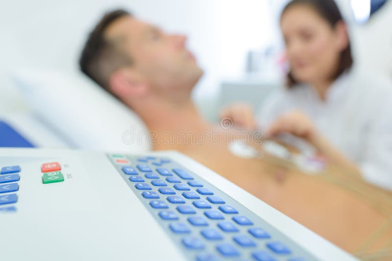 Cardiovascular Examination on Progress Stock Photo - Image of procedure ...