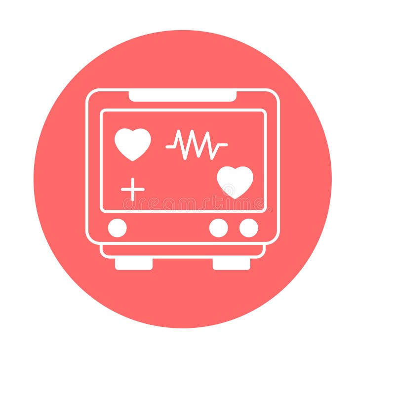 Cardiovascular Machine Vector Icon Easily Modify. Stock Vector ...