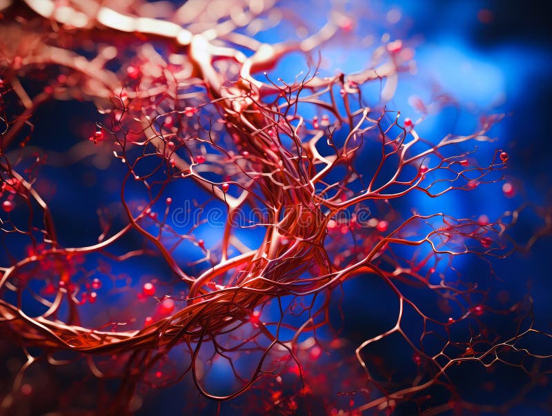 Cardiovascular System, Blood Flows through Arteries, Blood Cells. AI ...