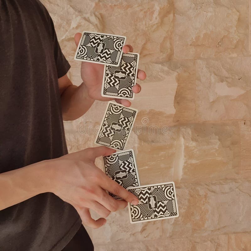 Cardistry Display stock image. Image of shuffle, cards - 277612419