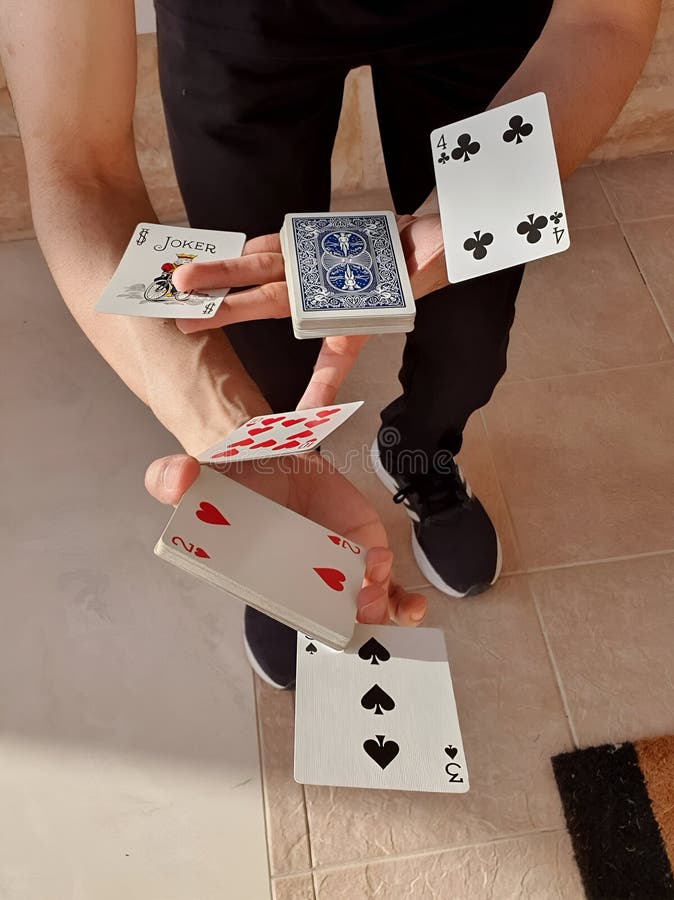 Cardistry Move 5 stock image. Image of playingcards - 276589021