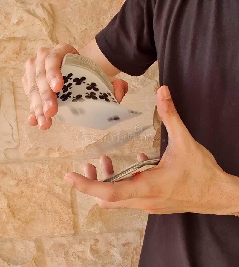 Cardistry Spring Move stock photo. Image of playingcards - 276588982