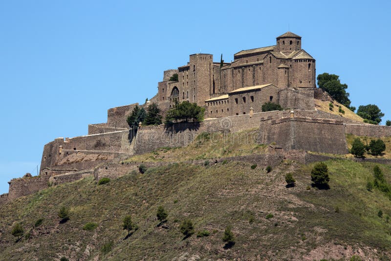 Cardona Castle - Catalonia - Spain Stock Photo - Image of abbey, fort ...