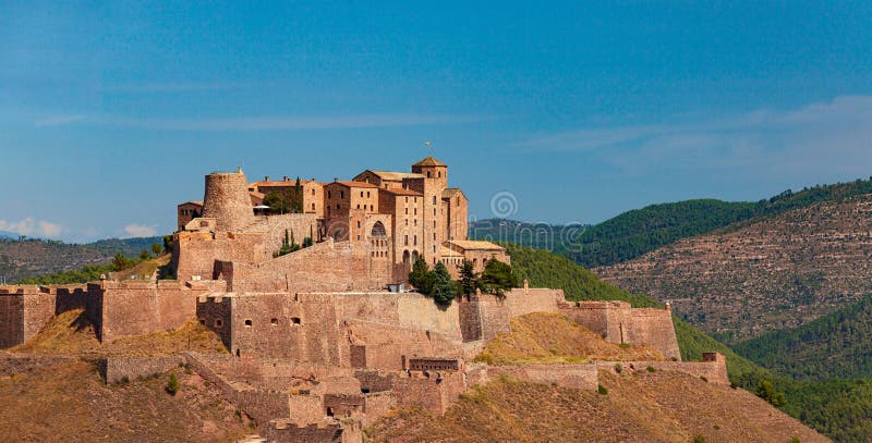 Cardona castle in Spain stock photo. Image of military - 165798428