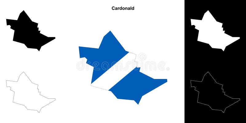 Cardonald Outline Map Stock Illustrations – 1 Cardonald Outline Map ...