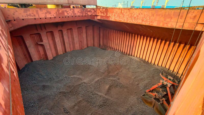 The Cargos Operation in Cargo Hold Stock Photo - Image of business ...