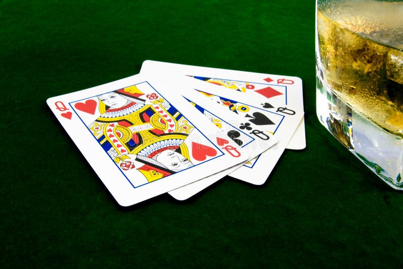 Billiard Balls Arranged On A Green Pool Table Stock Image - Image of ...