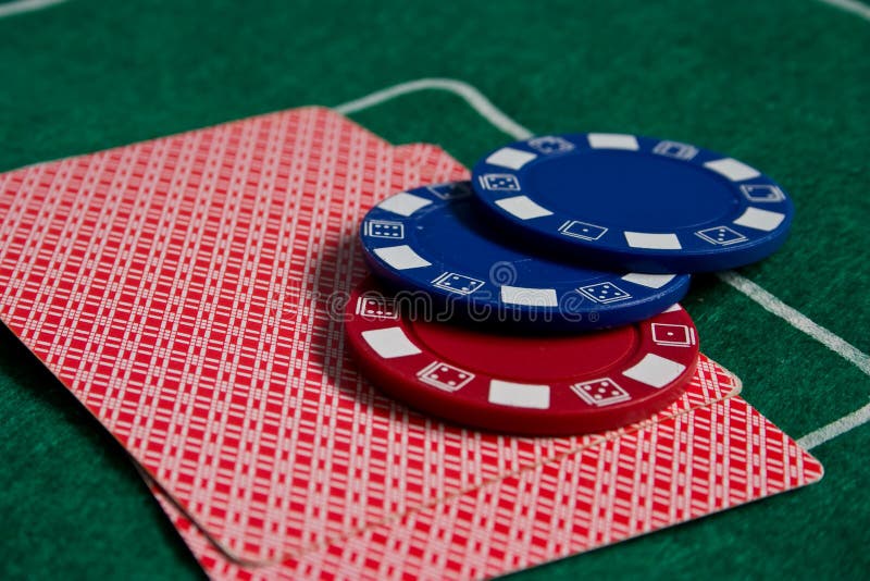 Cards and chips stock image. Image of card, table, outline - 4306479