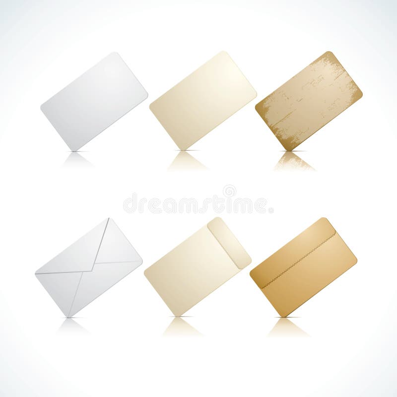 Cards and envelope stock vector. Illustration of label - 18514496