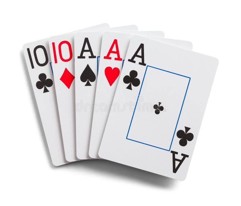 Cards Full House stock photo. Image of poker, full, hand - 125966520