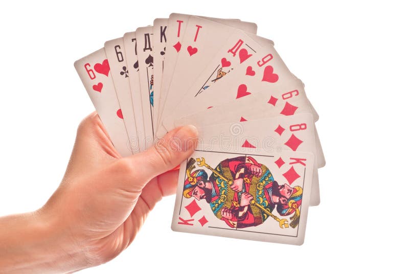 Cards in hand stock photo. Image of cards, enjoyment - 14558188