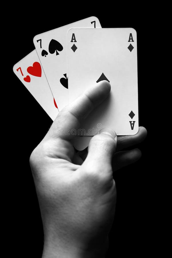 Cards in hand stock photo. Image of triumph, vegas, risk - 8284880