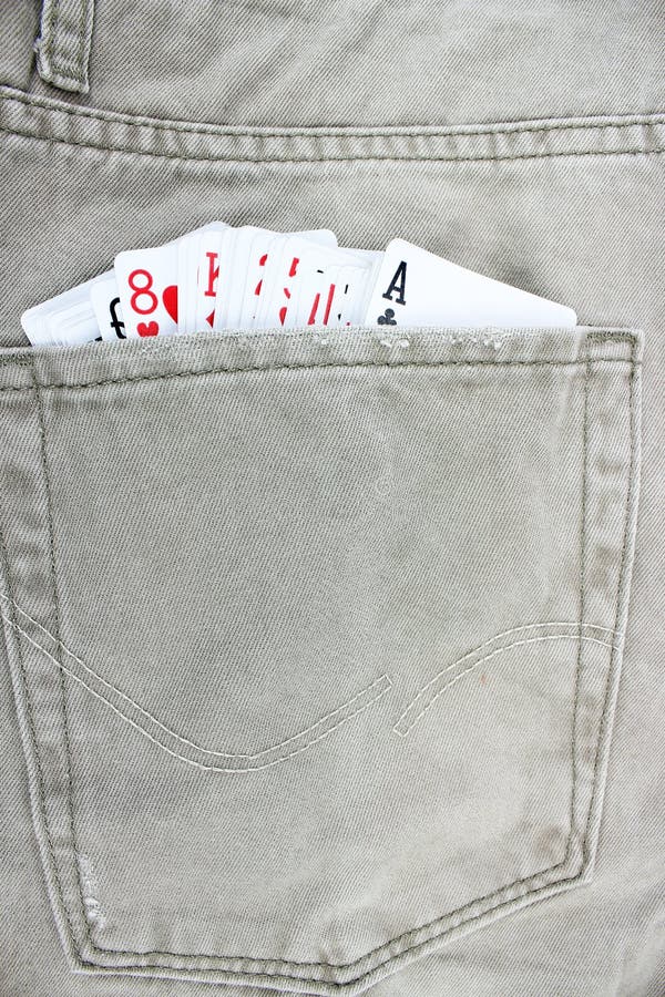 Cards in jeans pocket stock photo. Image of fortune, luck - 30949404