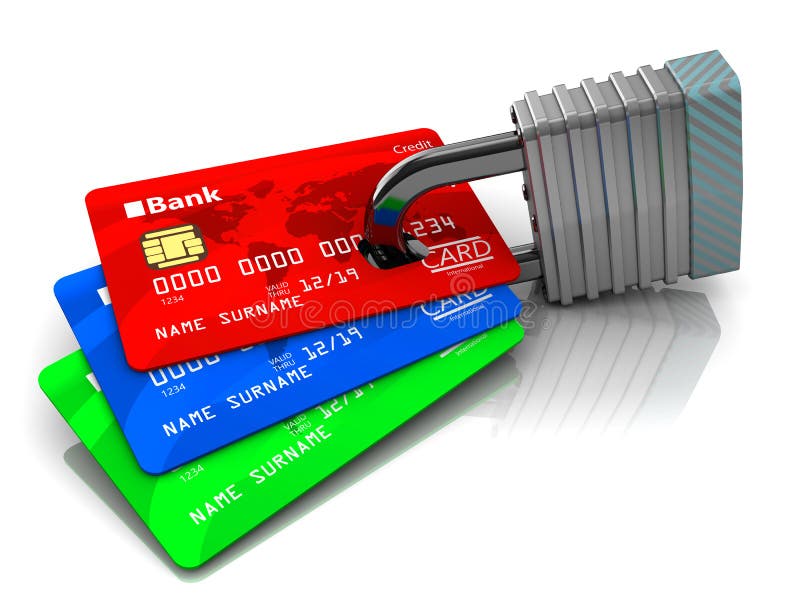 Cards and lock stock illustration. Illustration of safe - 73635440