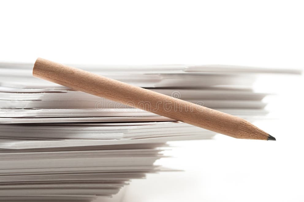 Cards with pencil stock image. Image of note, organize - 24054263