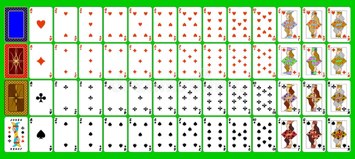 Complete Set Playing Cards Stock Illustrations – 285 Complete Set ...