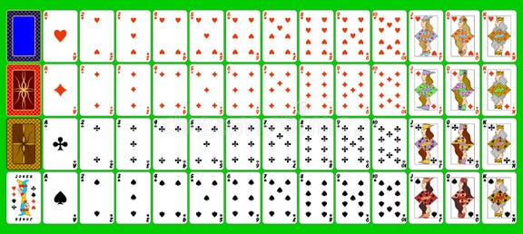 Complete Set Playing Cards Stock Illustrations – 248 Complete Set ...