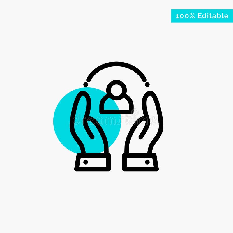 Care, Caring, Human, People, Protection Turquoise Highlight Circle ...