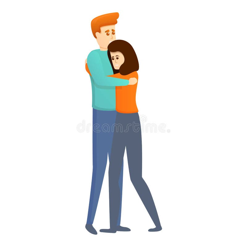 Embrace Icon, Arms Hugging Vector Illustration, Hands Hug Linear Vector ...