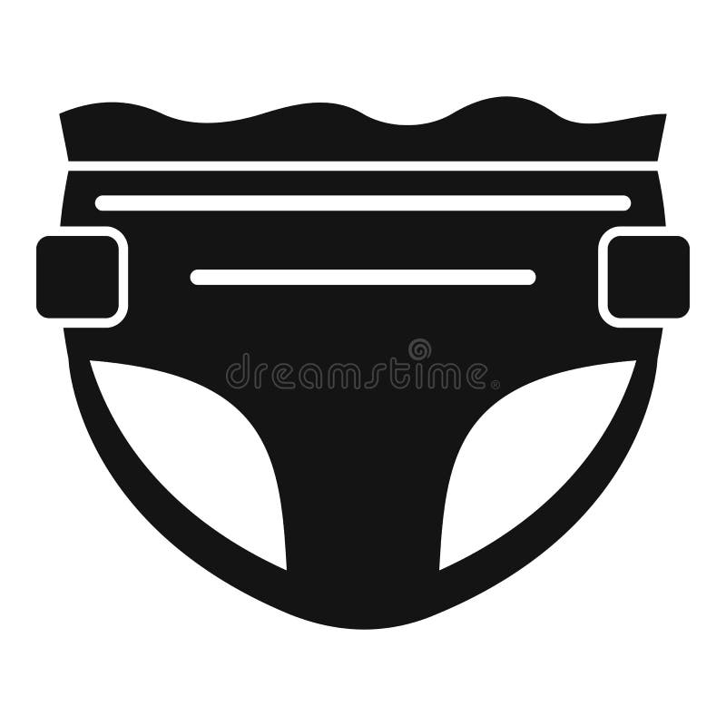 Care Diaper Icon, Simple Style Stock Vector - Illustration of healthy ...