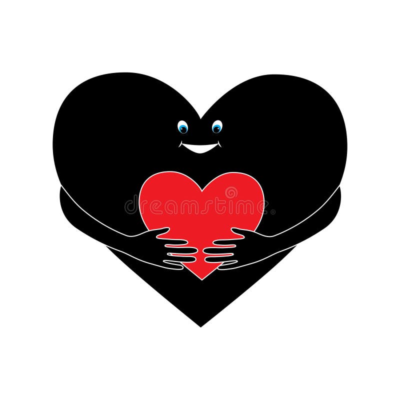 Emoticon Hugging Red Heart Stock Illustrations 30 Emoticon Hugging