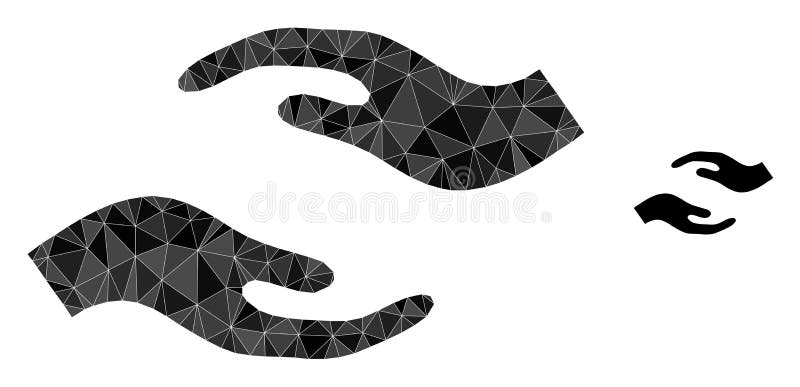 Hands in triangle stock vector. Illustration of group - 19533919