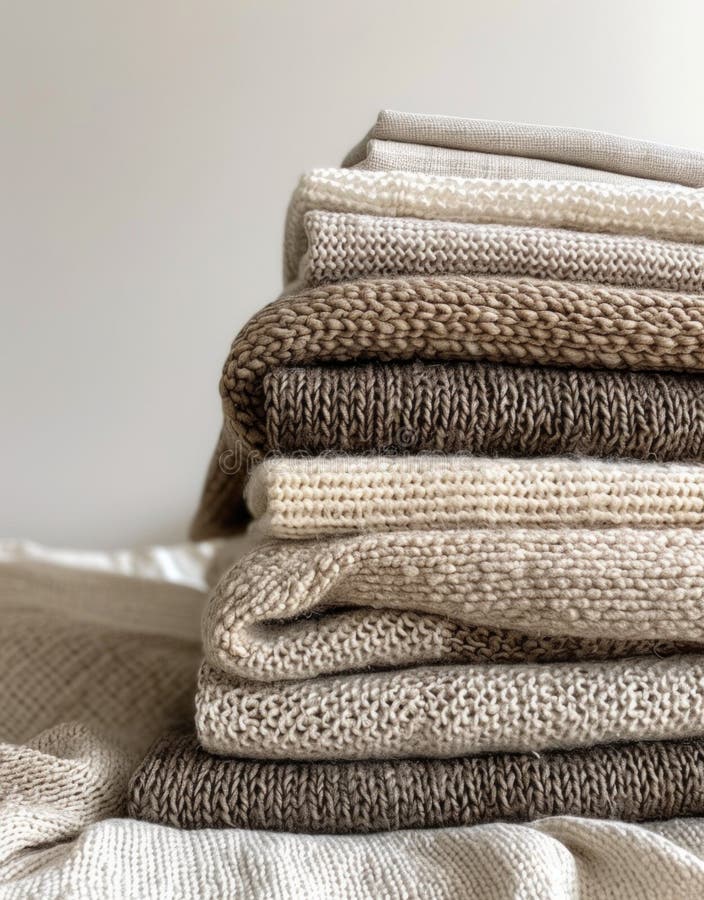 Care Instructions for Wool and Cashmere Textiles Stock Photo - Image of ...