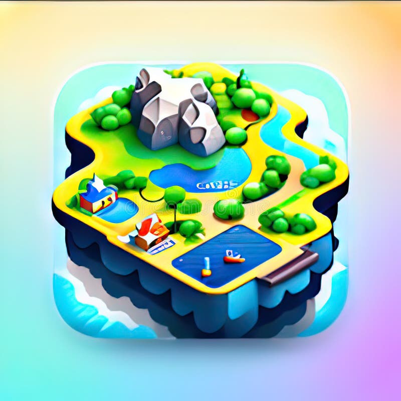 Care Simulation Software App Style Icon. Generative AI. Stock ...