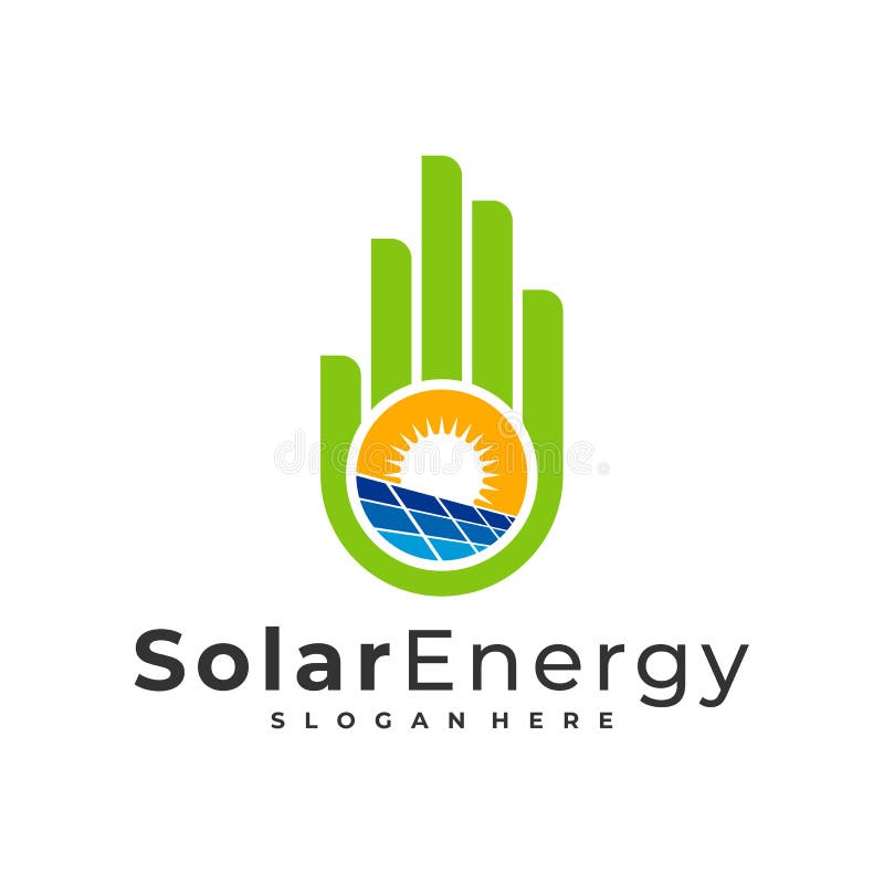 Care Solar Logo Vector Template, Creative Solar Panel Energy Logo ...