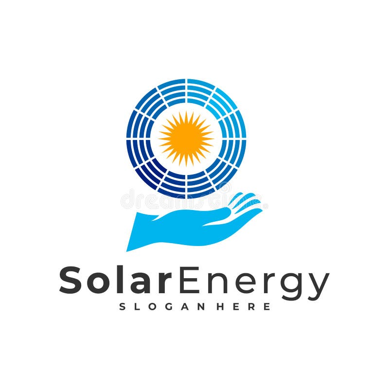 Care Solar Logo Vector Template, Creative Solar Panel Energy Logo ...