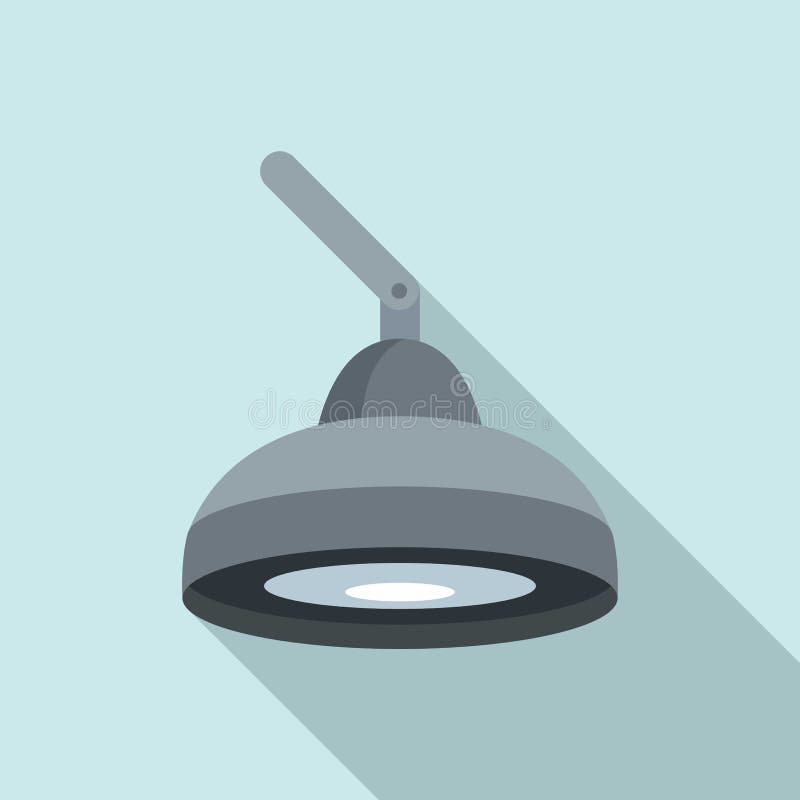 Care Surgical Light Icon, Flat Style Stock Vector - Illustration of ...