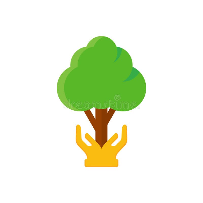 Care Tree Logo Icon Design stock vector. Illustration of forest - 127865596