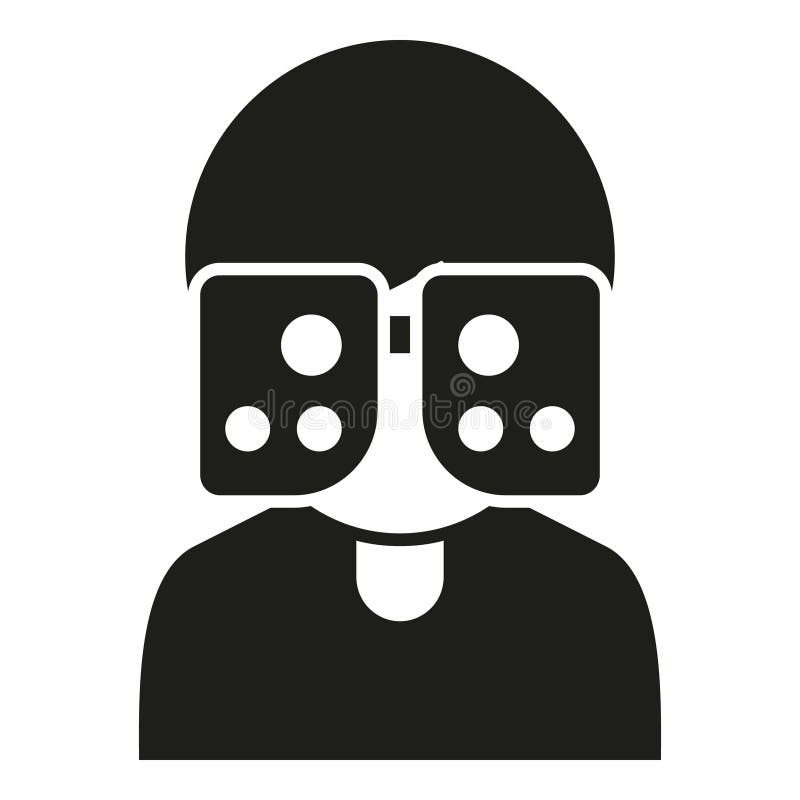 Care Vision Icon Simple Vector. Eye Test Stock Vector - Illustration of ...