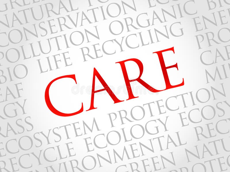 Care word cloud stock illustration. Illustration of concept - 205969012