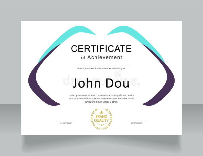 Career Achievement Certificate Design Template Stock Illustration ...