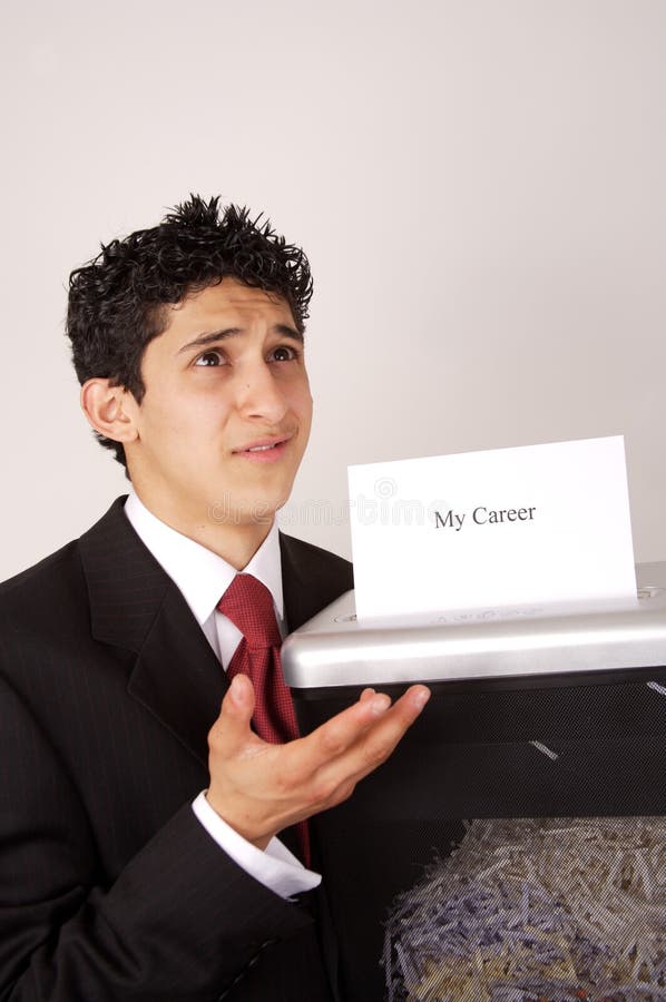 Career being shredded stock photo. Image of male, finanace - 5792908