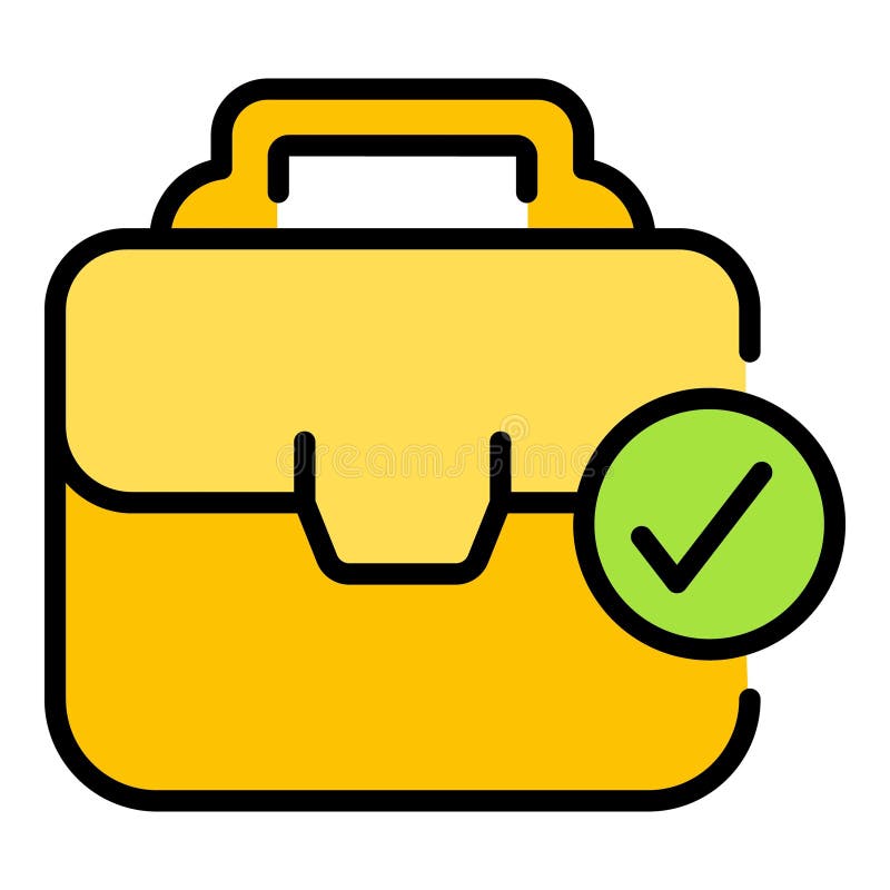 Career Briefcase Icon Vector Flat Stock Vector - Illustration of ...