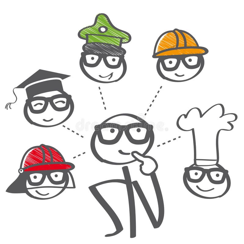 Career Choice Outline Icon. Thin Line Concept Element from Productivity ...