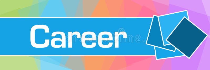 Career Blue Signboard stock illustration. Illustration of signboard ...