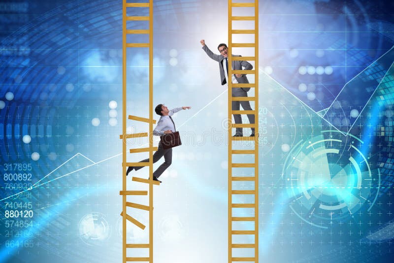 Career Competition in Business Environment Stock Illustration ...