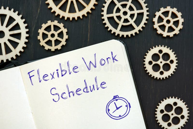 Career Concept about Flexible Work Schedule with Inscription on the ... Career Concept about Flexible Work Schedule with Inscription on the ...