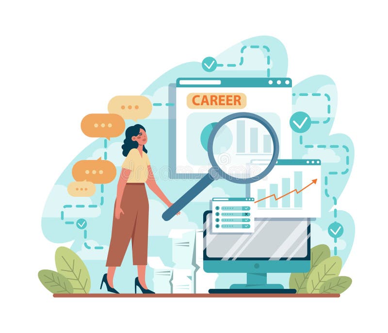 Career Concept. Idea of Personal Professional Progress Stock ...