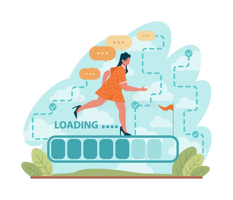 Career Concept. Idea of Personal Professional Progress Stock Vector ...